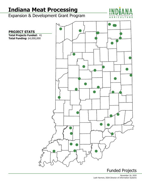 Meat processors in Indiana awarded $4 million | The Lintonian