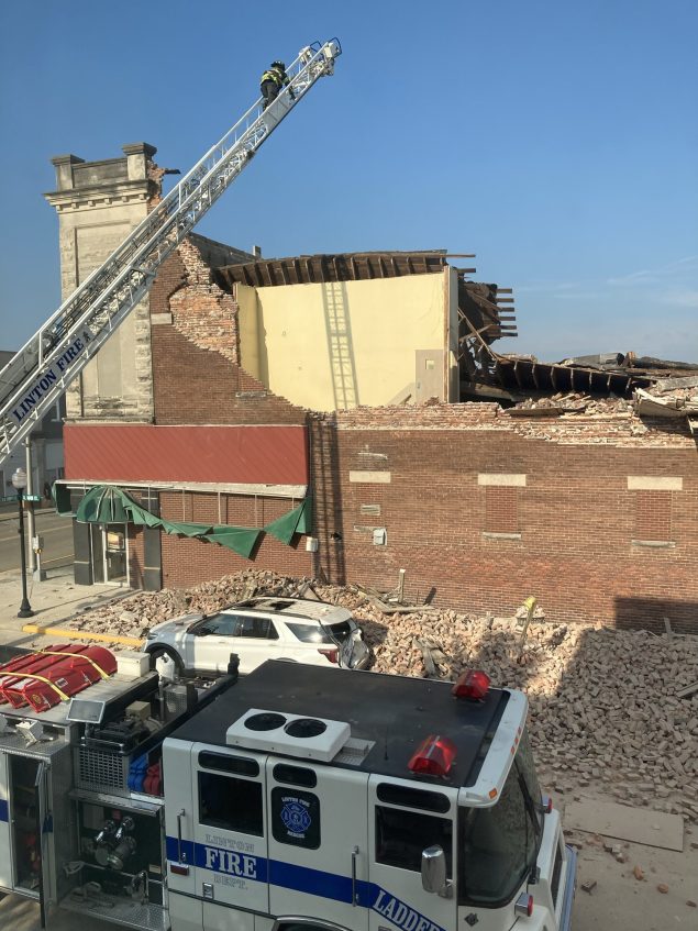 Former GC Murphy Building Collapses in Downtown Linton | The Lintonian